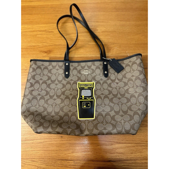 Coach | Bags | Coach X Pacman Reversible City Tote In Signature Canvas ...